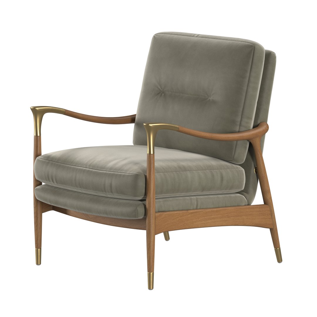 Soho Home Theodore Armchair 3D Model - TurboSquid 1943498