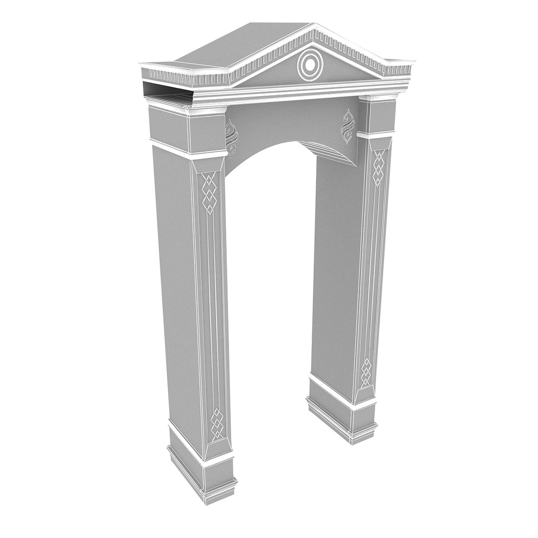 Classical Building Entrance 3D Model - TurboSquid 1445519
