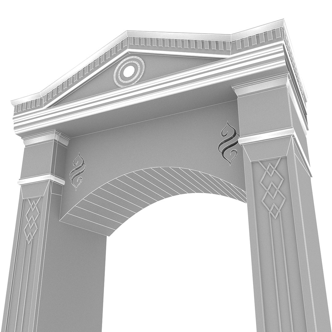 Classical Building Entrance 3D Model - TurboSquid 1445519