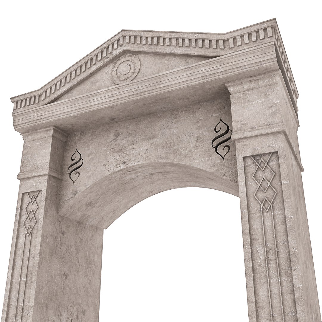 Classical Building Entrance 3D Model - TurboSquid 1445519