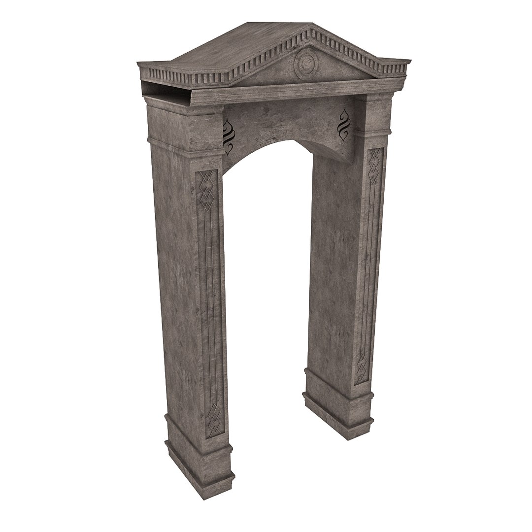 Classical Building Entrance 3D Model - TurboSquid 1445519
