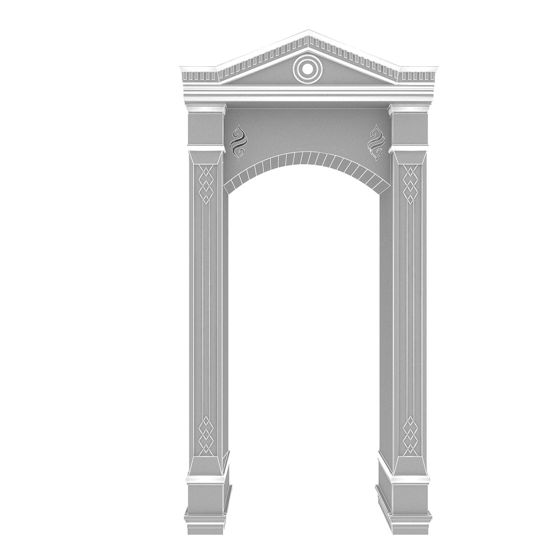 Classical Building Entrance 3D Model - TurboSquid 1445519