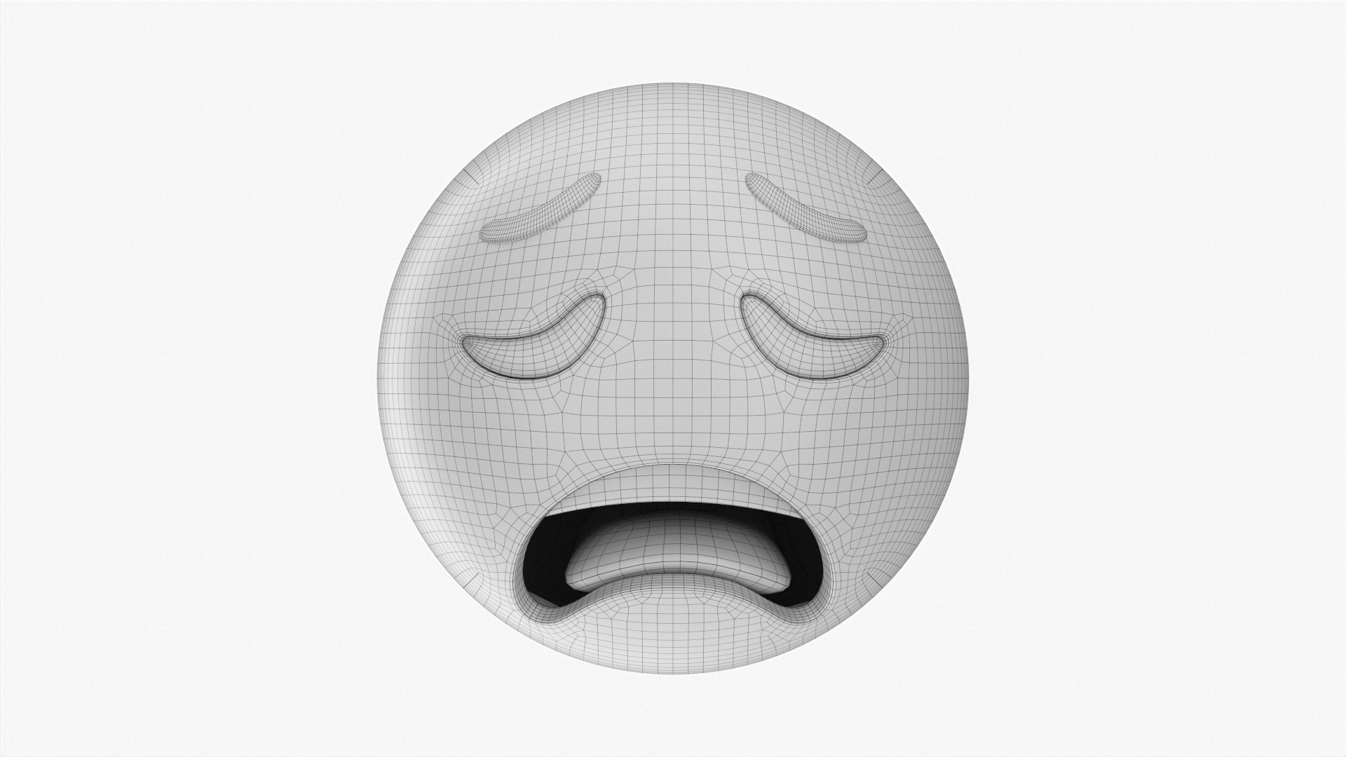 3D Emoji 007 Weary - TurboSquid 1817579