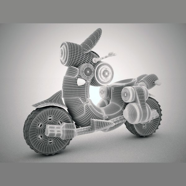 3d alien bike model