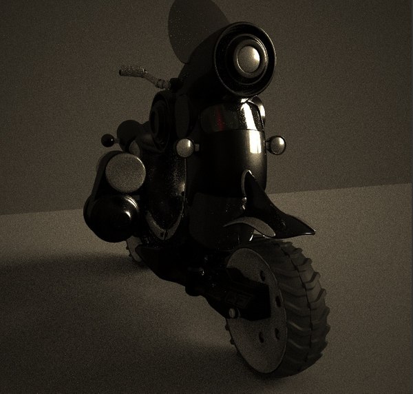 3d alien bike model