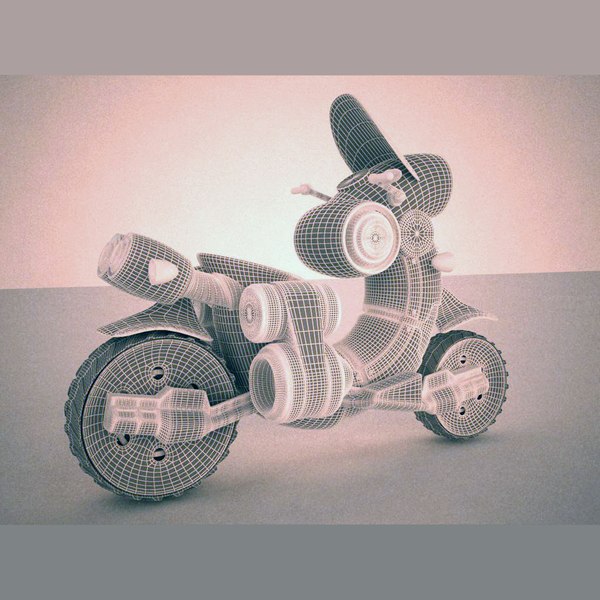 3d alien bike model
