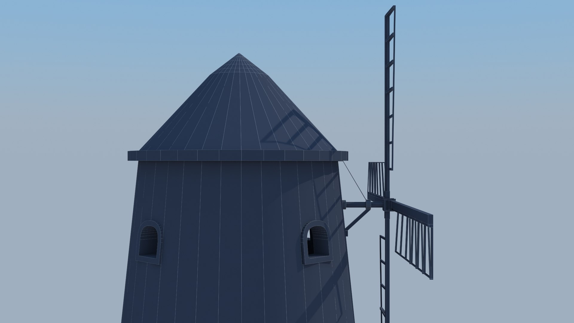 Windmill wind grinder model - TurboSquid 1575926