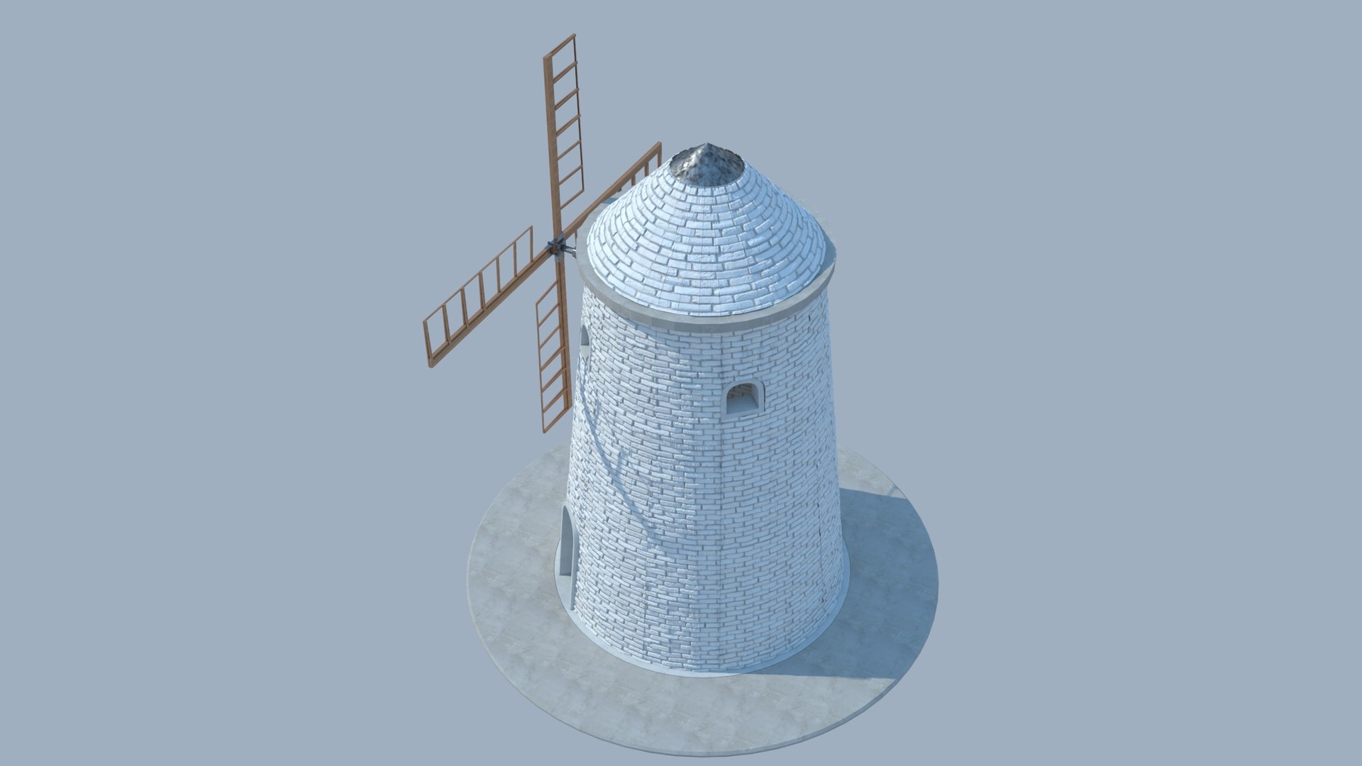 Windmill Wind Grinder Model - TurboSquid 1575926