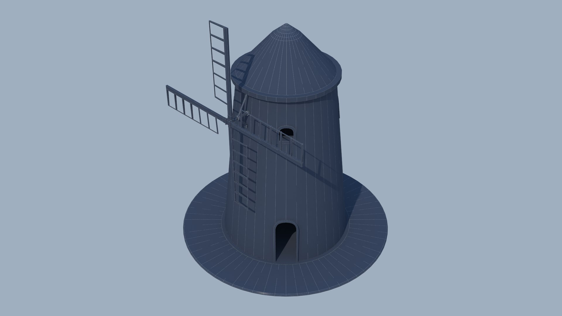 Windmill wind grinder model - TurboSquid 1575926