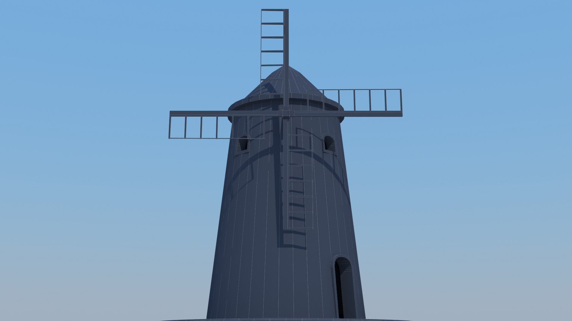 Windmill wind grinder model - TurboSquid 1575926