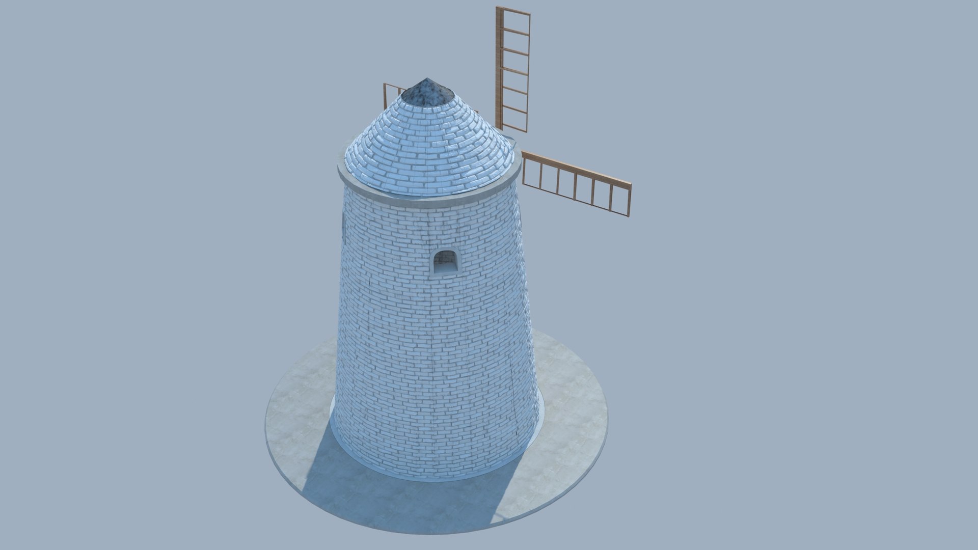 Windmill Wind Grinder Model - TurboSquid 1575926