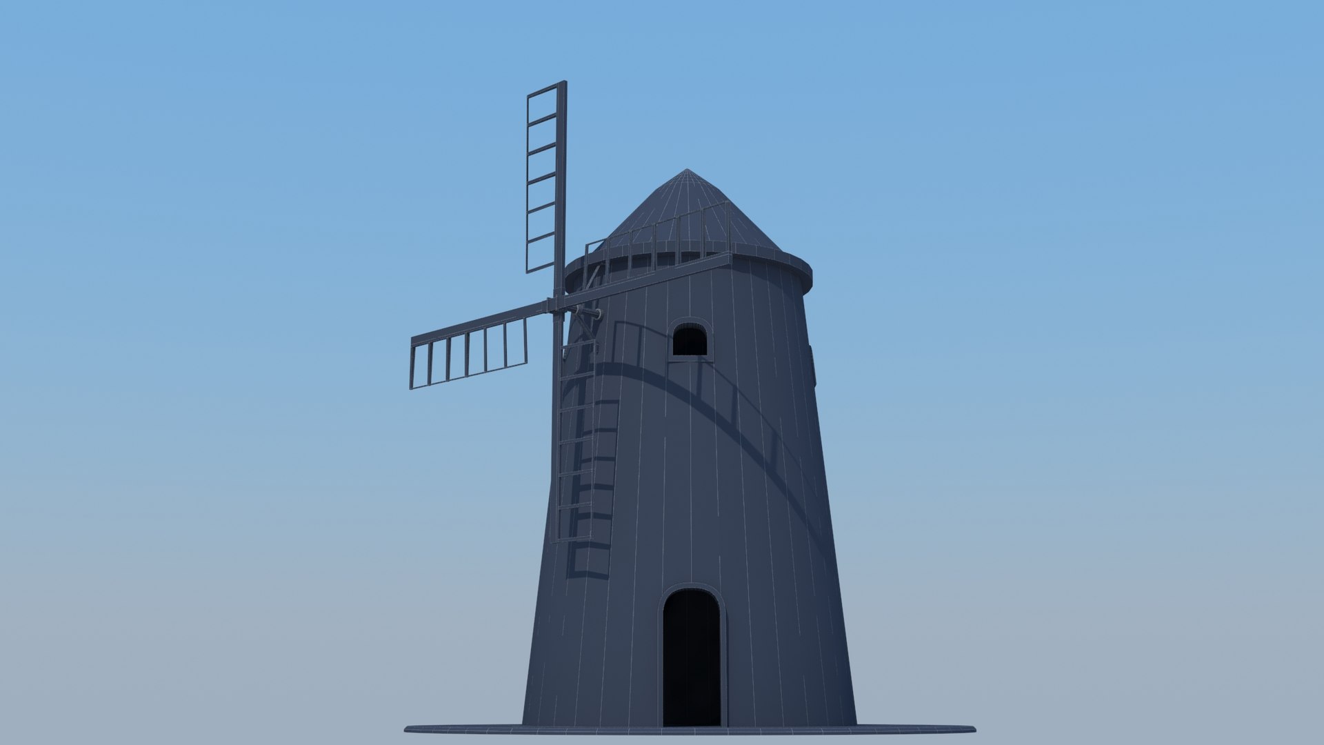 Windmill wind grinder model - TurboSquid 1575926
