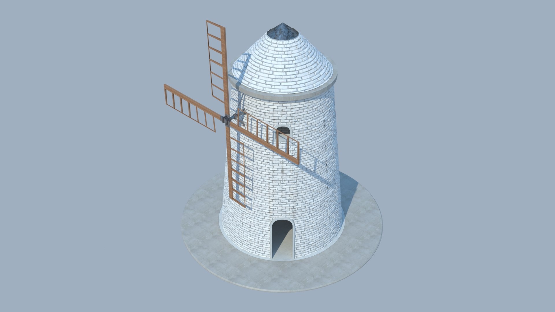 Windmill Wind Grinder Model - TurboSquid 1575926