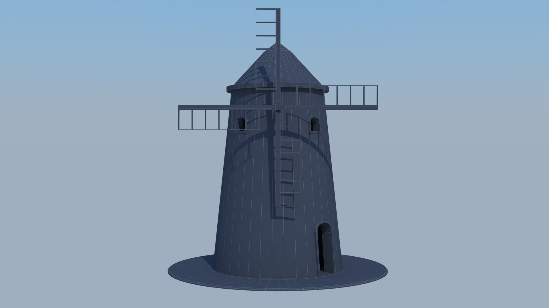 Windmill Wind Grinder Model - TurboSquid 1575926
