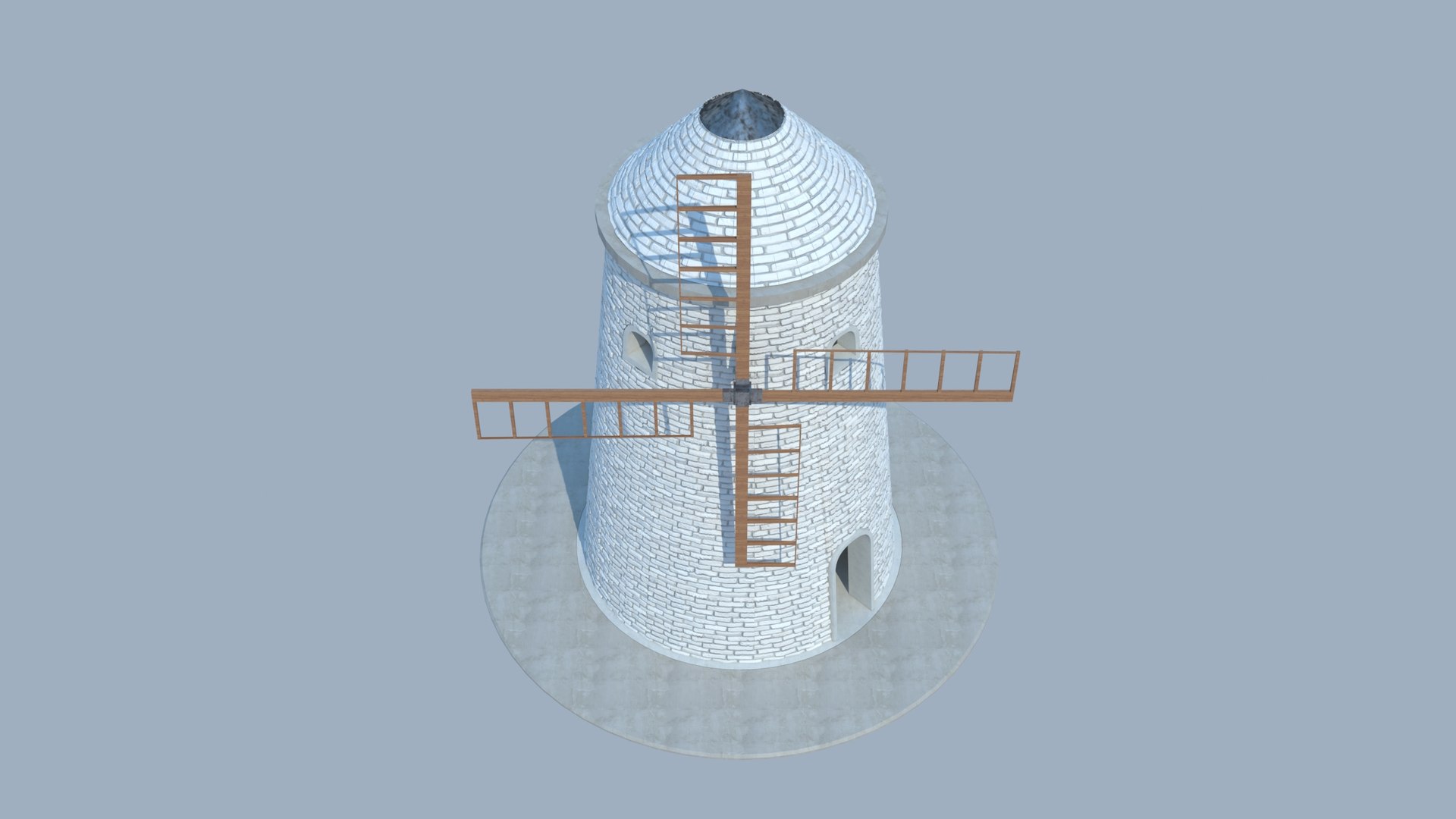 Windmill Wind Grinder Model - TurboSquid 1575926