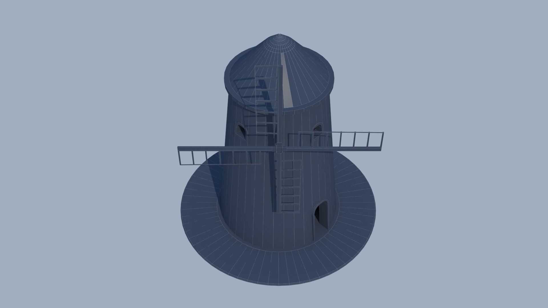 Windmill wind grinder model - TurboSquid 1575926