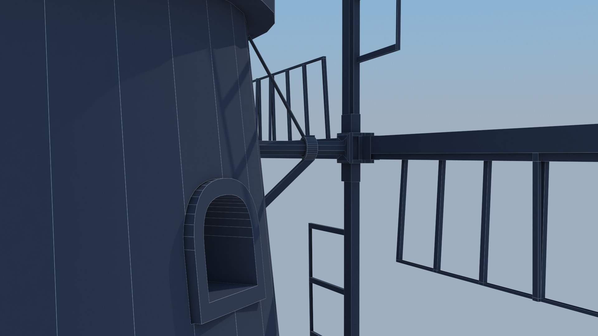 Windmill wind grinder model - TurboSquid 1575926