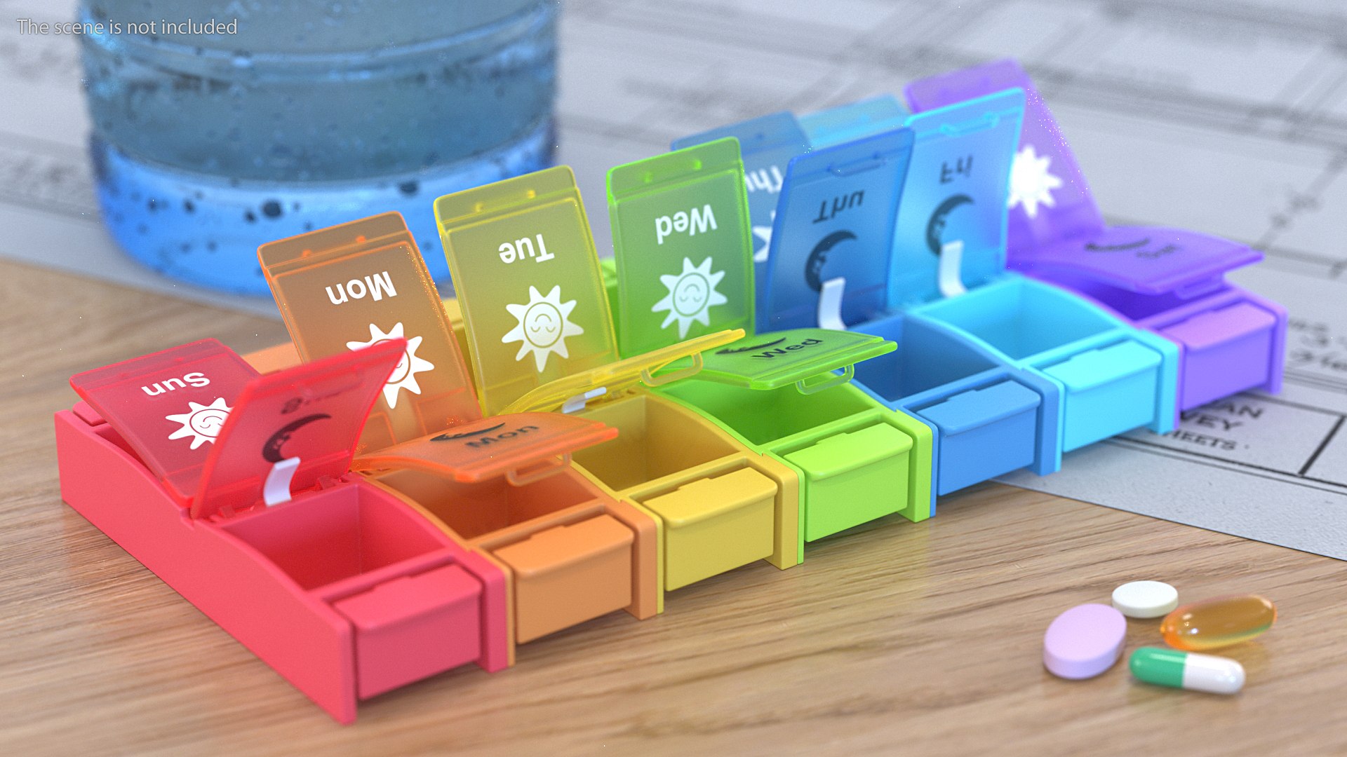 3D Pill Box Cases Model - TurboSquid 1597111