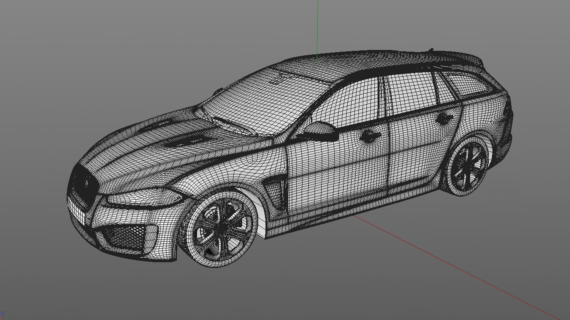 Jaguar XFR-S Sportbrake 3D Model - TurboSquid 2344575