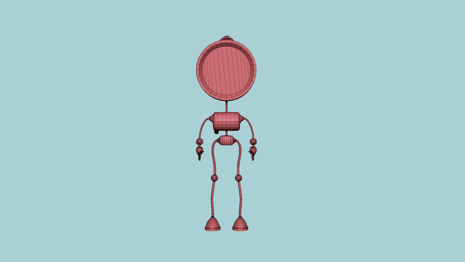 3D Model Cute Robot D10 Metal - SciFi Character Design - TurboSquid 1868306