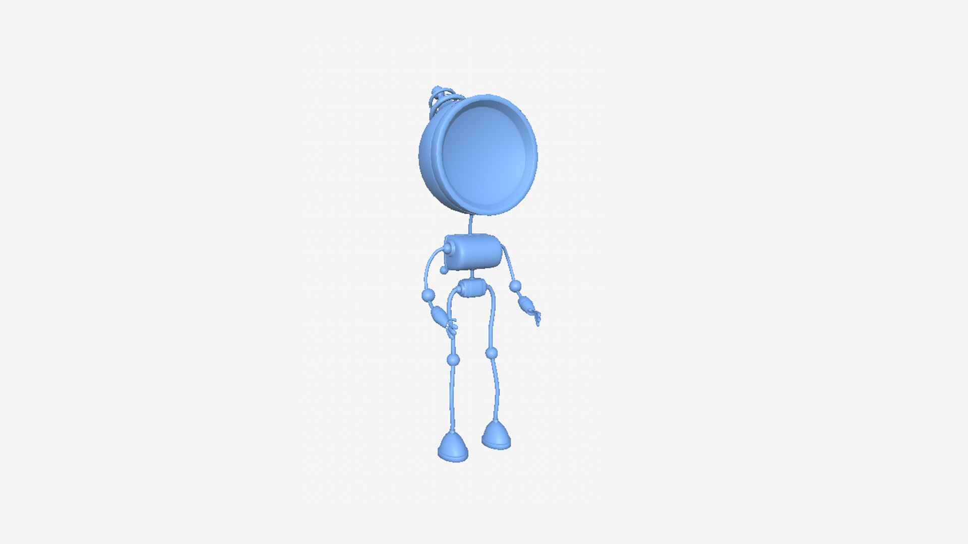3D Model Cute Robot D10 Metal - SciFi Character Design - TurboSquid 1868306
