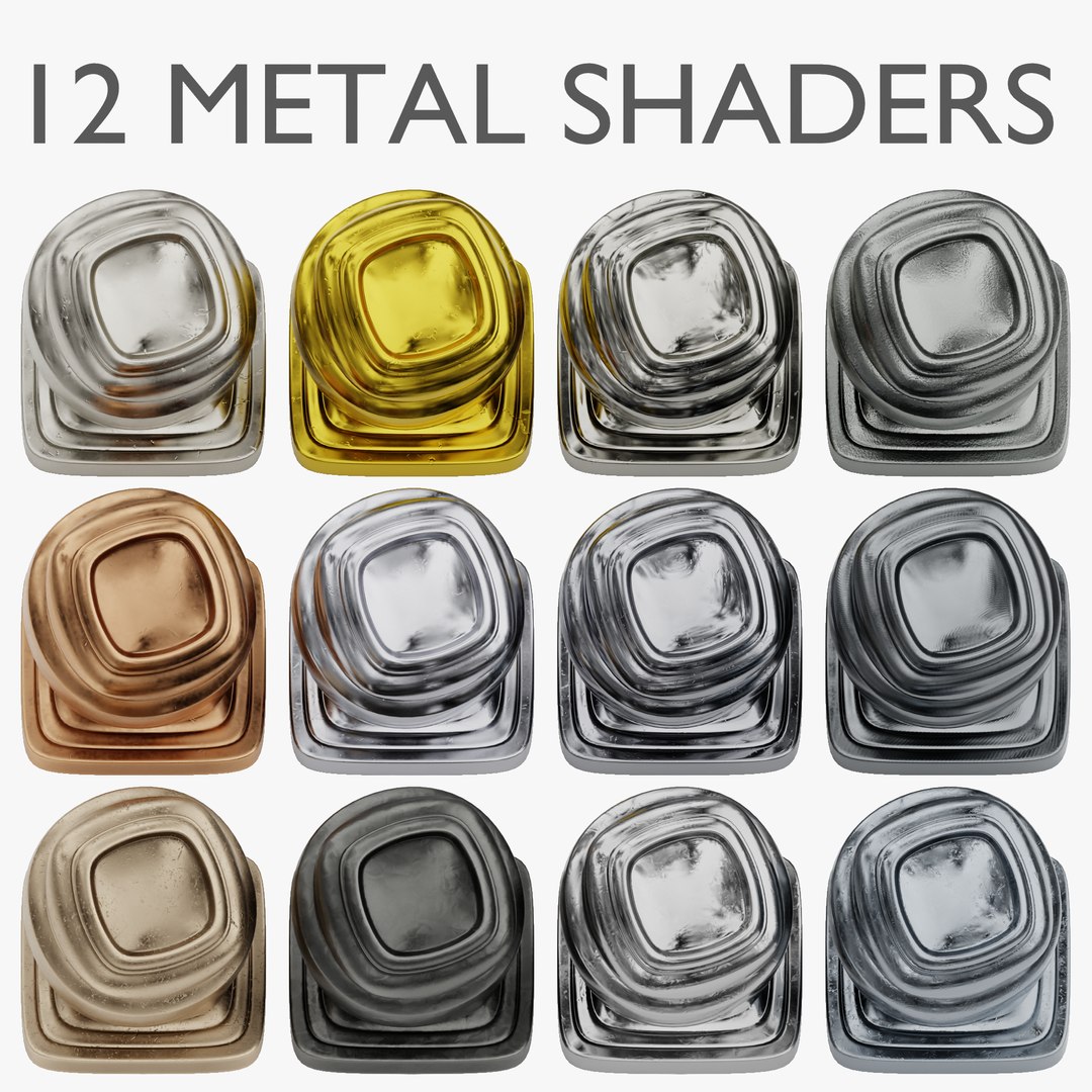 3D Model Metal Shaders - TurboSquid 2217743