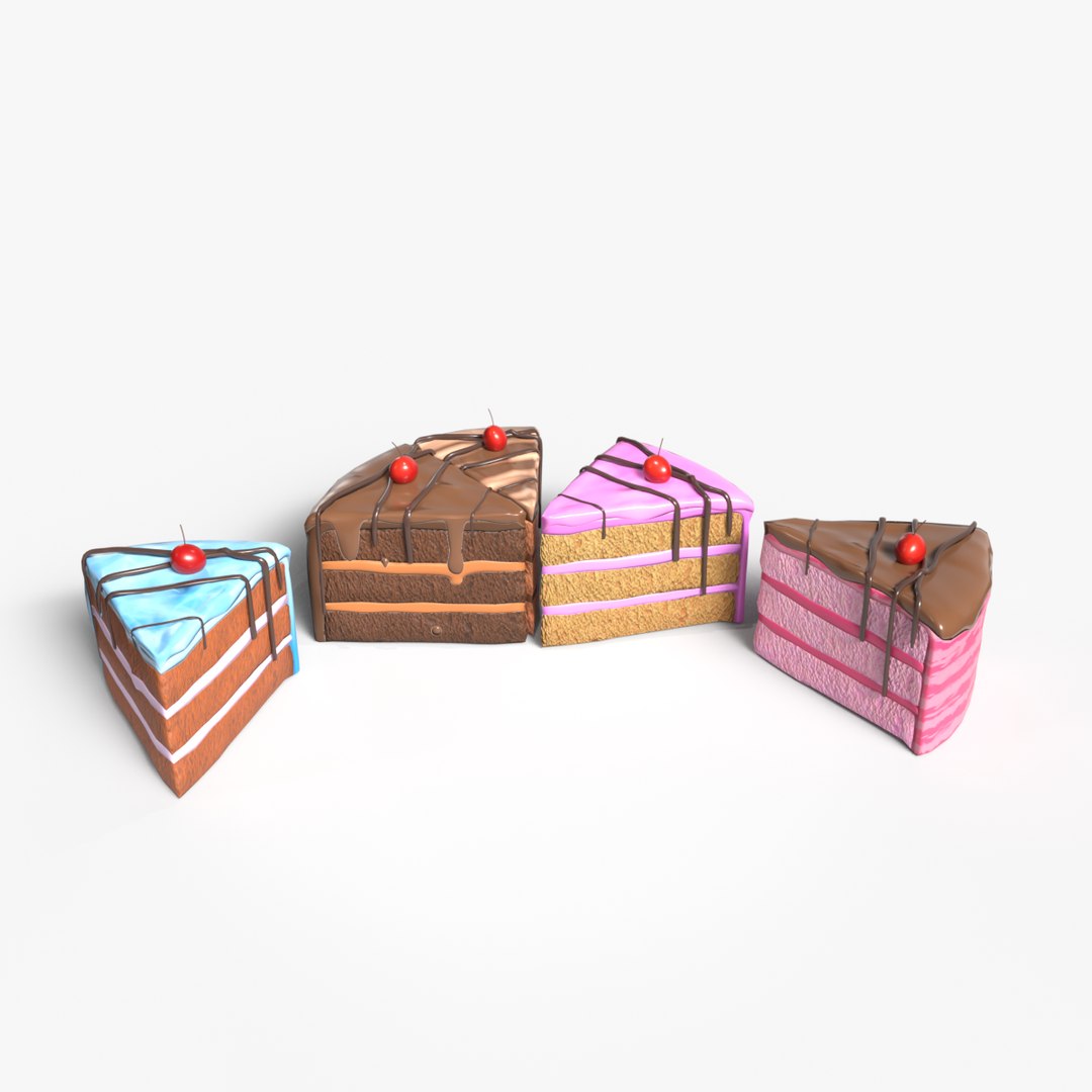 Biscuit Cake Collection 3D Model - TurboSquid 2091907