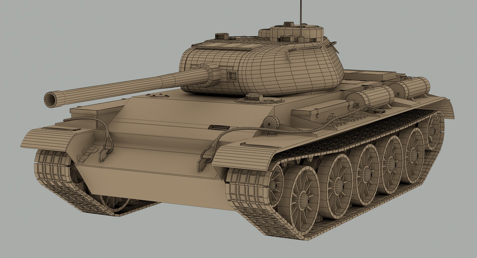 3D Ww2 Russian Tank Gun Model - TurboSquid 1392744