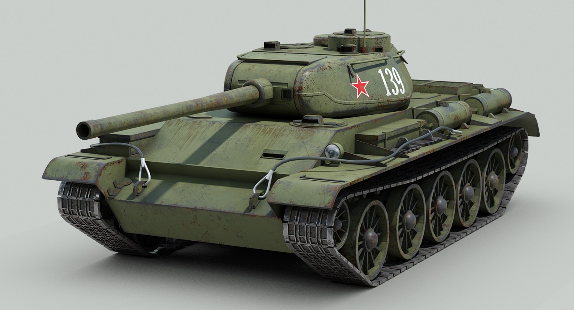 3D Ww2 Russian Tank Gun Model - TurboSquid 1392744