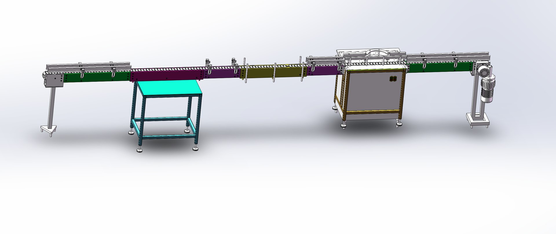 Flexible Conveyor Line Assembly 3D Model - TurboSquid 2012208