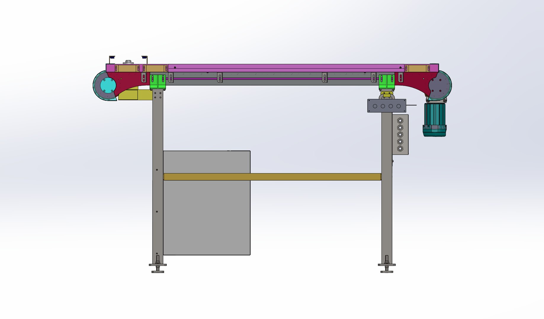 Flexible Conveyor Line Assembly 3D Model - TurboSquid 2012208