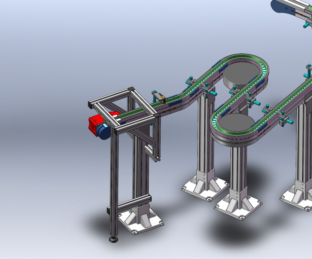 Flexible Conveyor Line Assembly 3D Model - TurboSquid 2012208