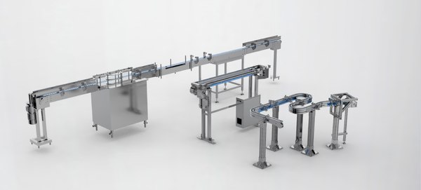 Flexible conveyor line Assembly 3D 모델 - TurboSquid 2012208