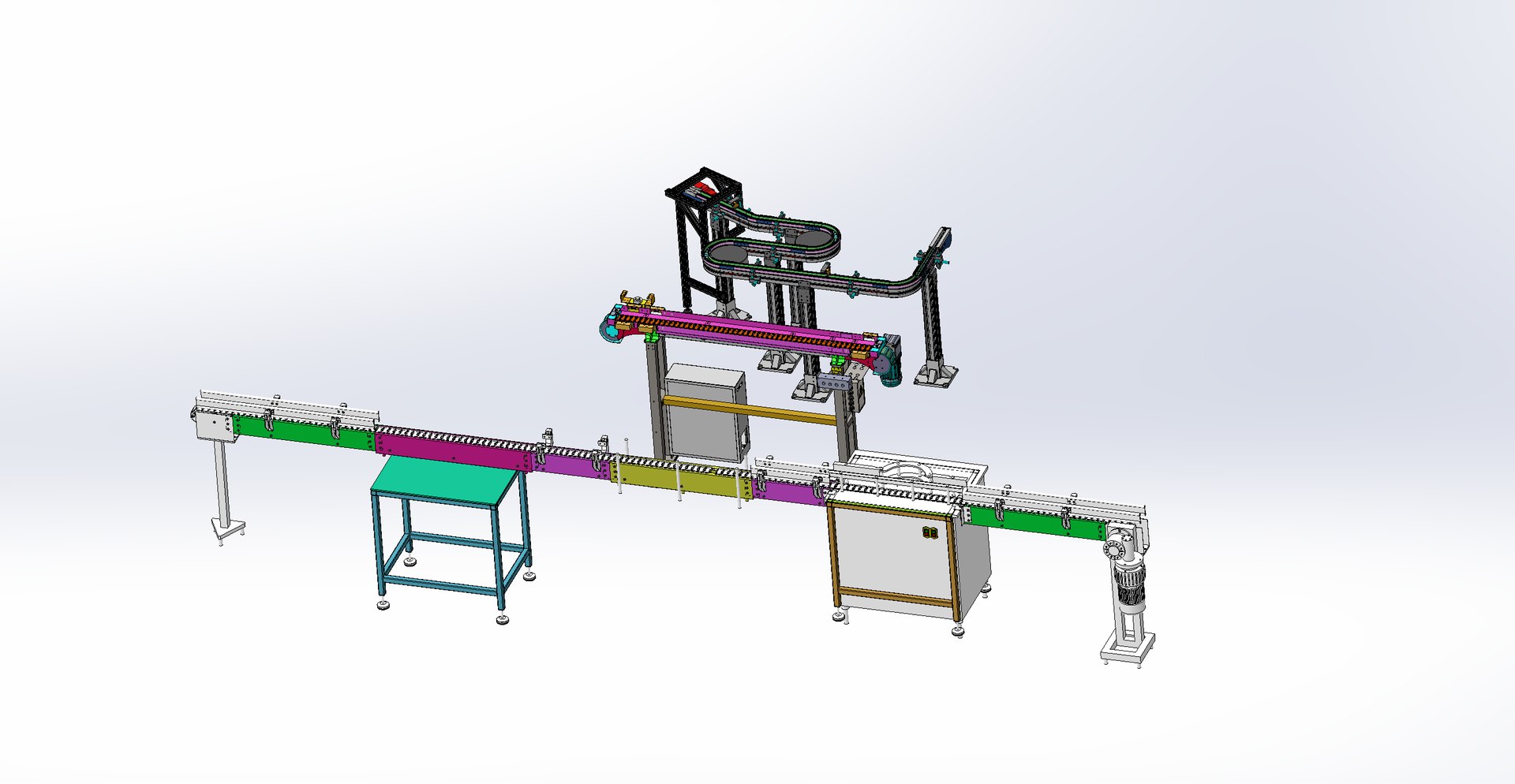 Flexible Conveyor Line Assembly 3D Model - TurboSquid 2012208