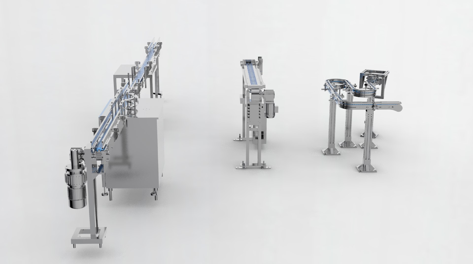 Flexible Conveyor Line Assembly 3D Model - TurboSquid 2012208