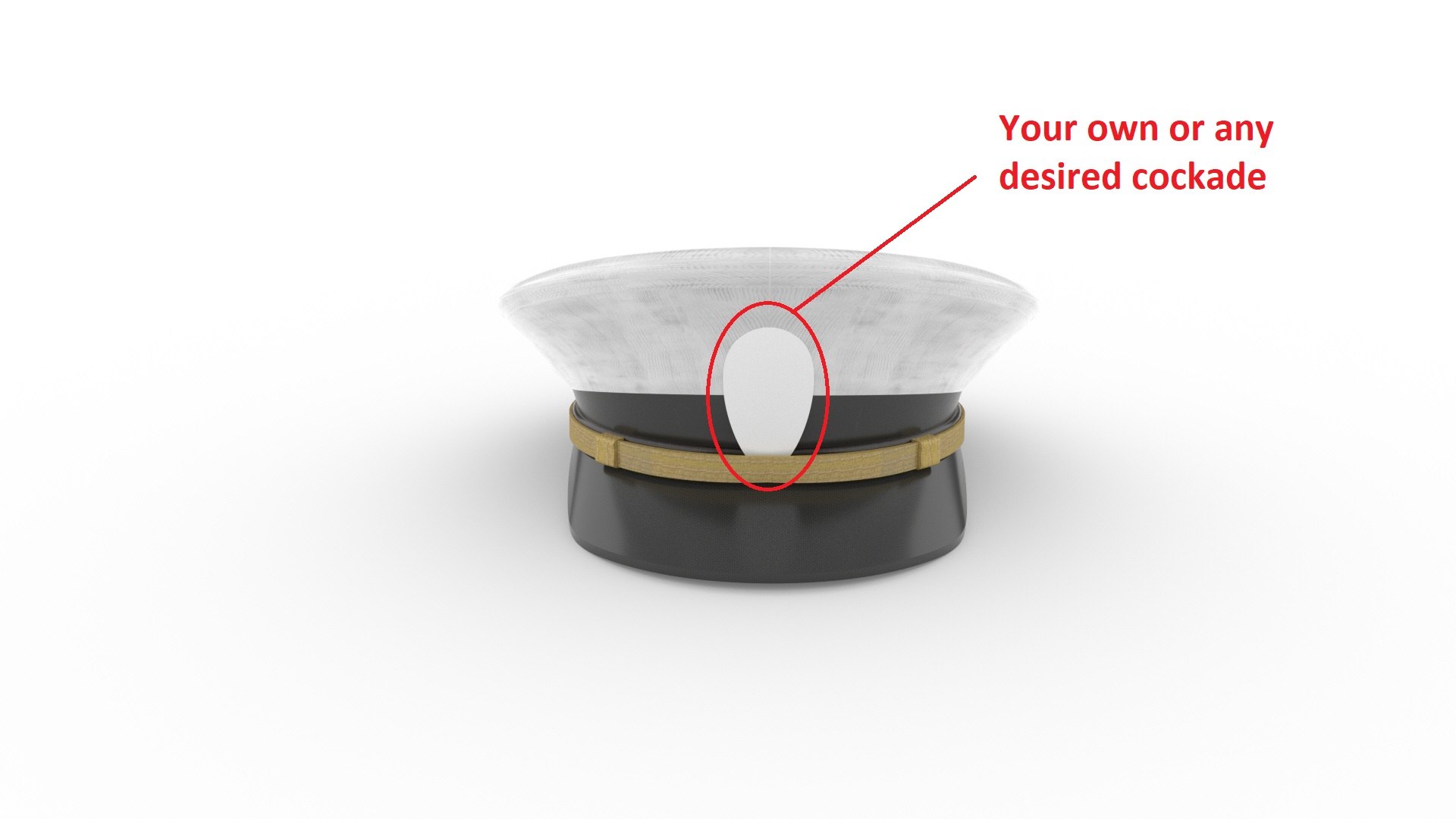 Navy Petty Officer Cap Man 3D Model - TurboSquid 2102878