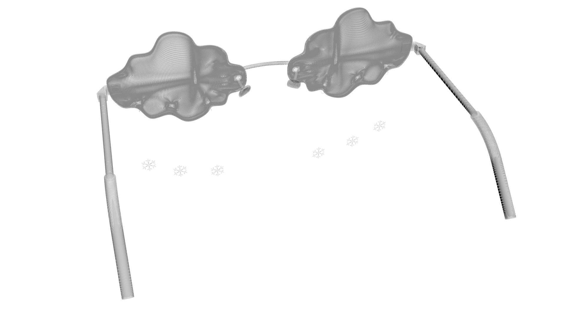 Snowfall Sunglasses 3D Model - TurboSquid 2445716