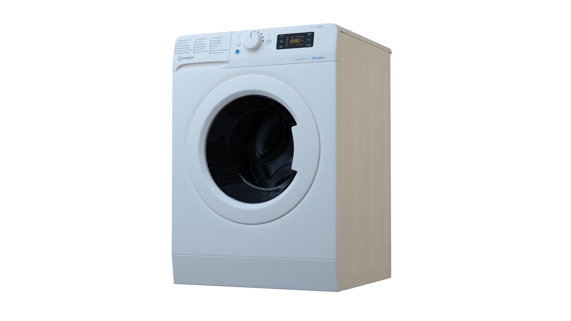 Washer Indesit 81282L 3D Model - TurboSquid 2341177