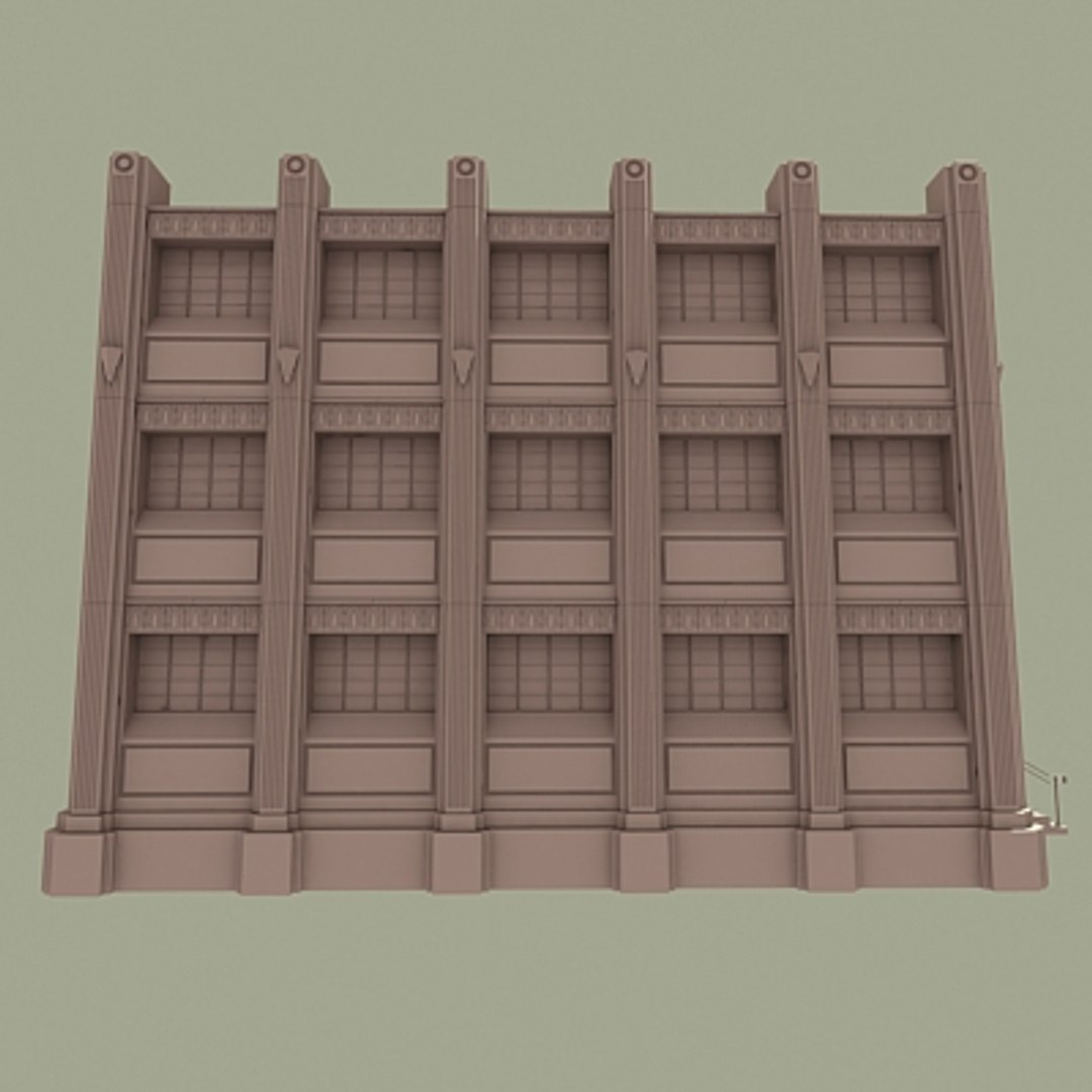 Art Deco Building 3d Model