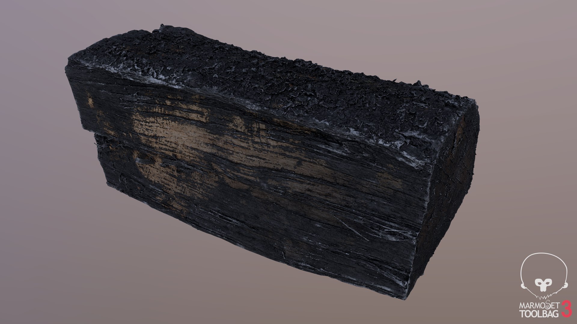 3D Model Burnt Firewood Log - TurboSquid 1984393