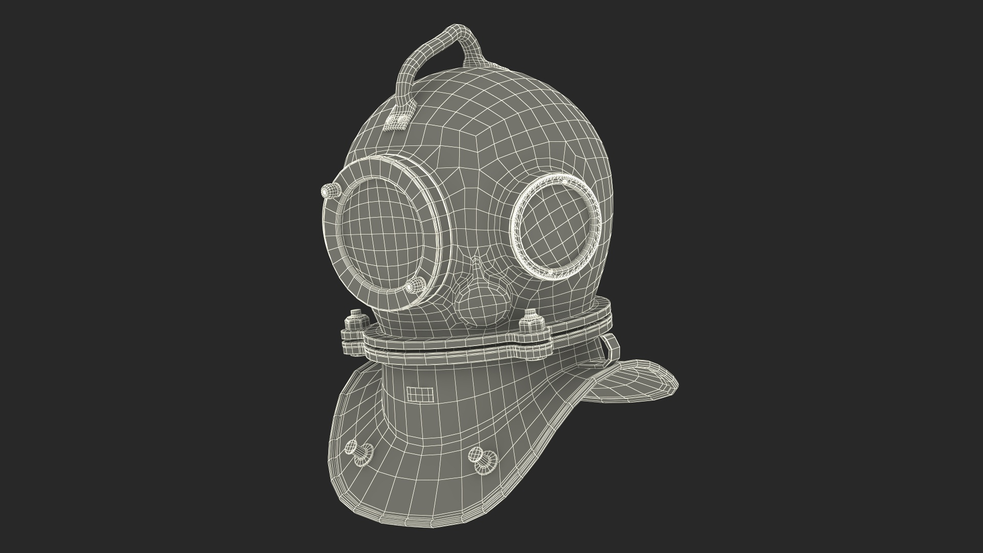 3D Worn Copper Diving Helmet - TurboSquid 2314696