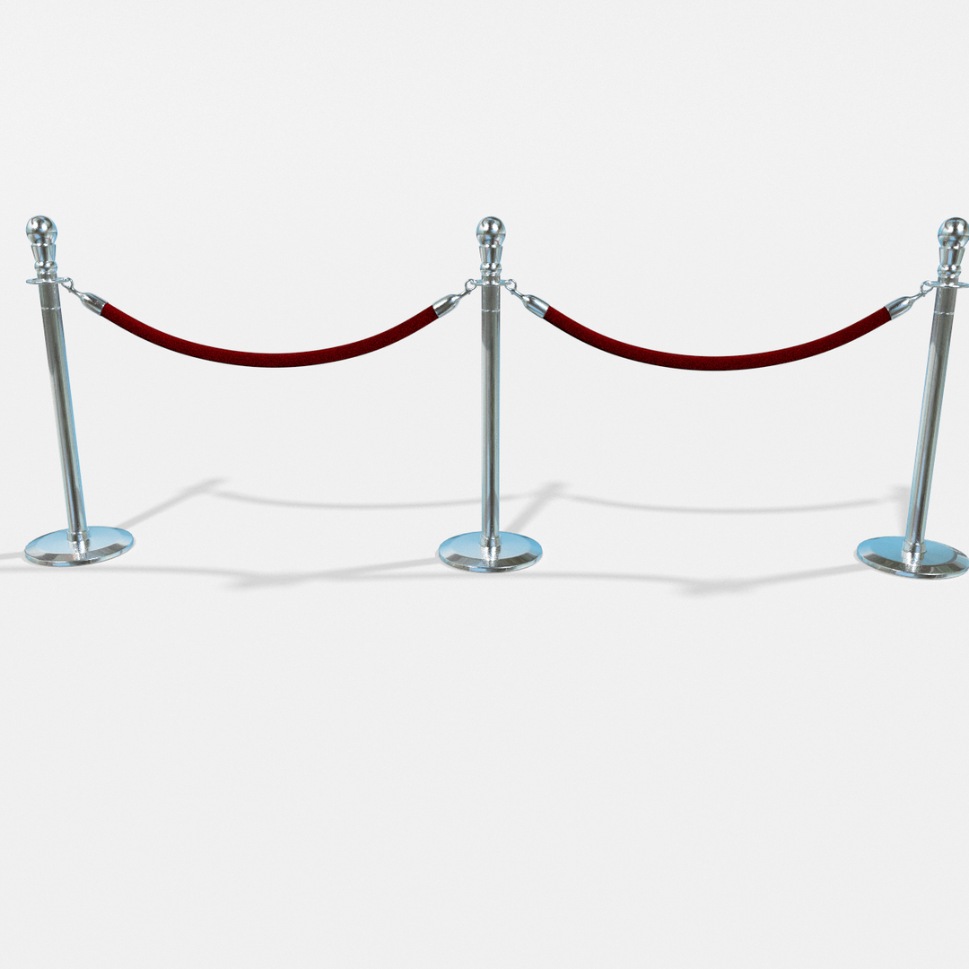 3d Model Of Stanchion Line Dividers