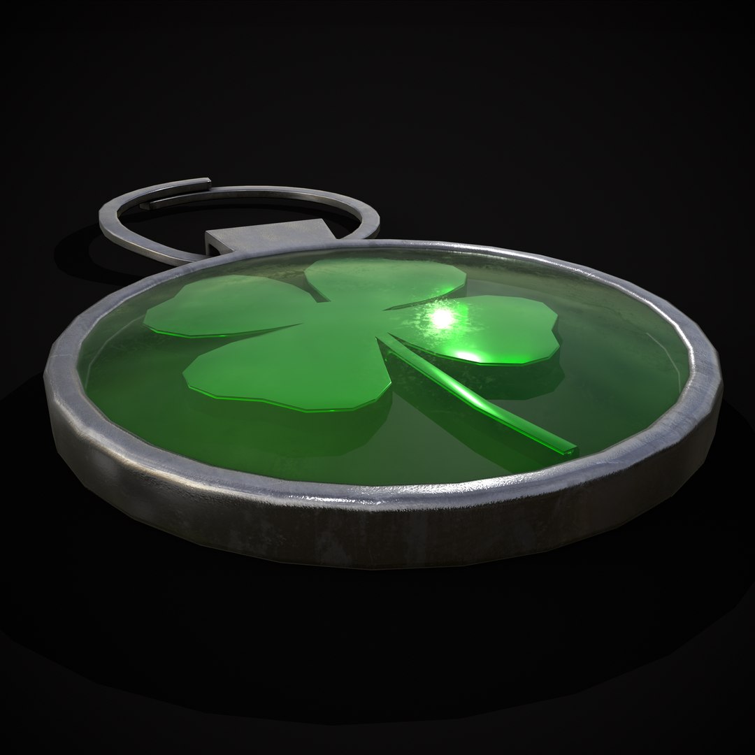 Clover Key Ring 3D model - TurboSquid 2052822