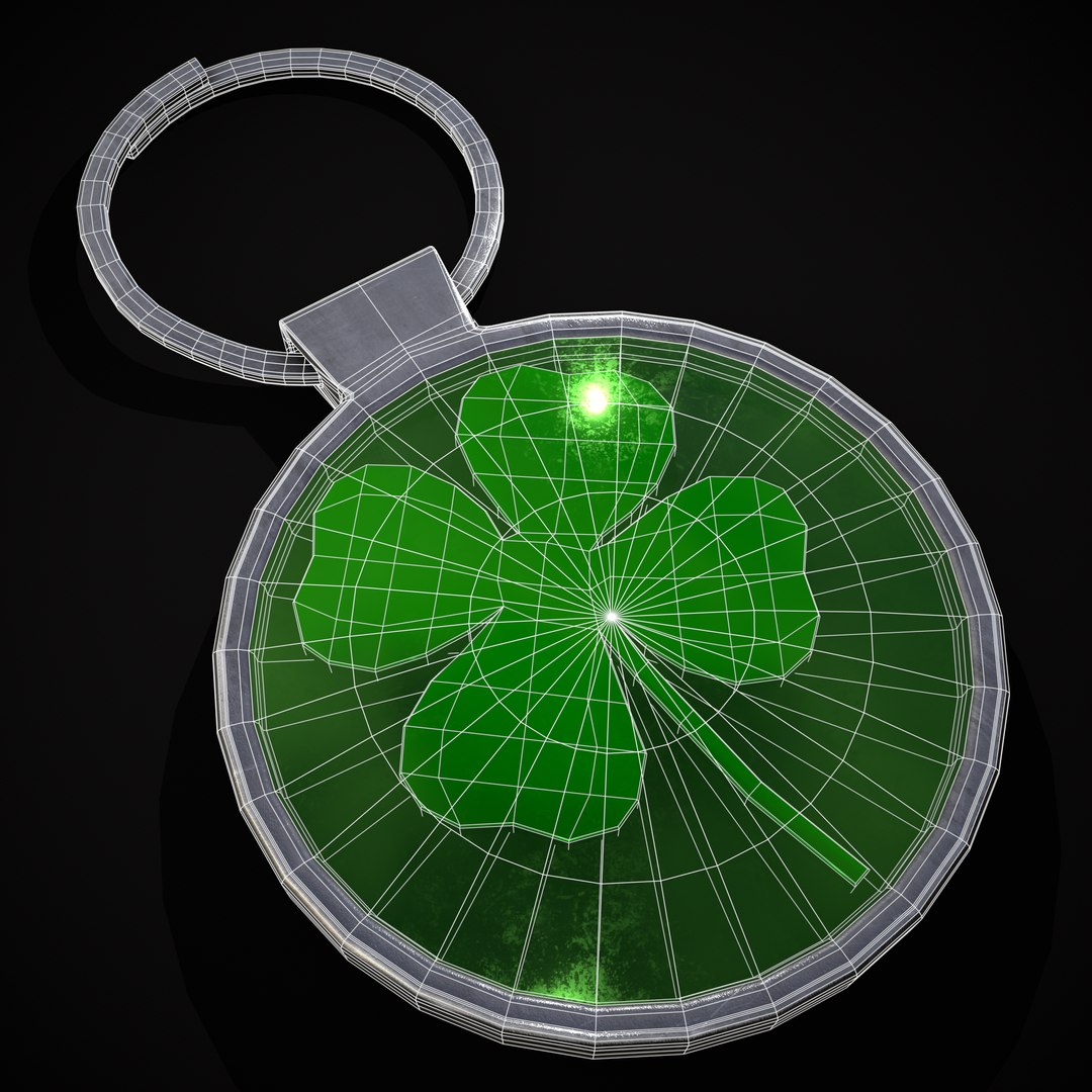 Clover Key Ring 3D model - TurboSquid 2052822