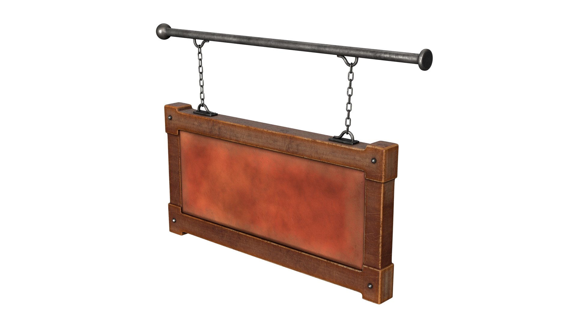 3D model Wooden Hanging Sign - TurboSquid 2126132