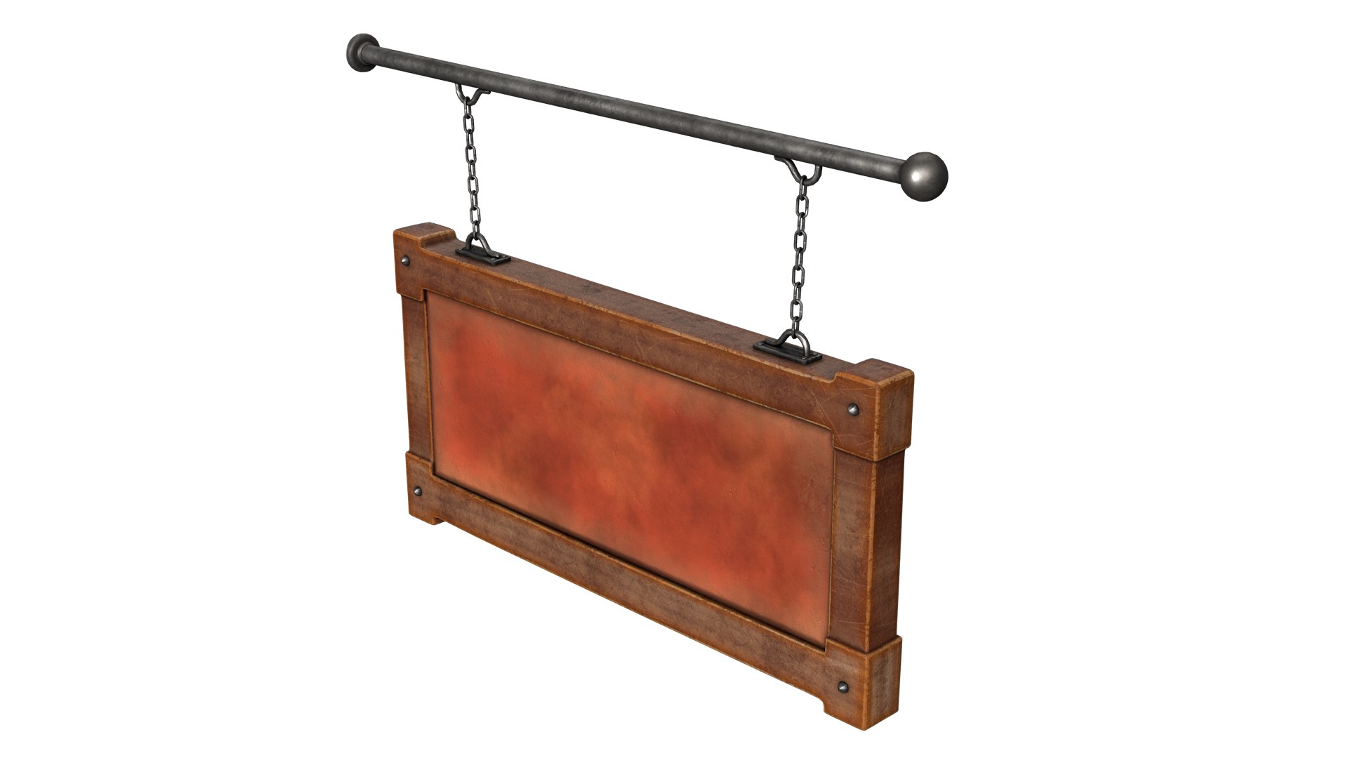 3D Model Wooden Hanging Sign - TurboSquid 2126132