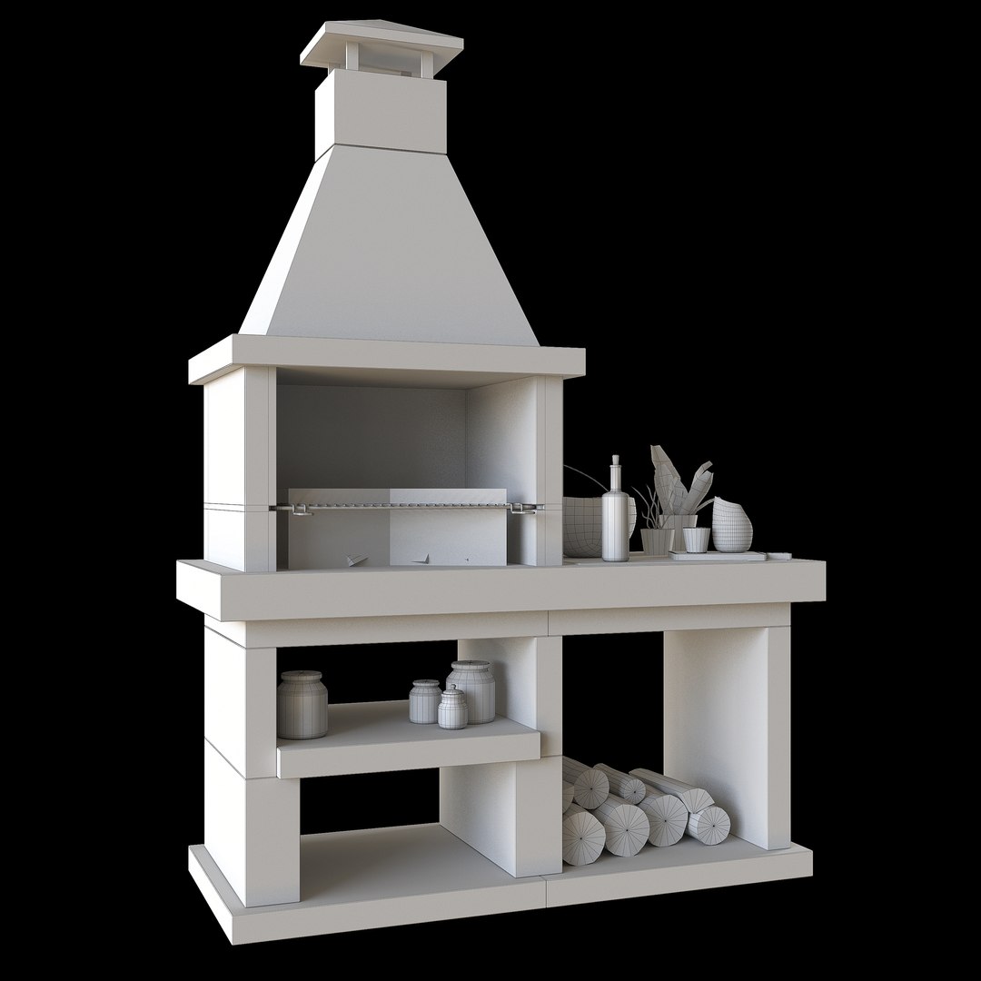 B Barbecue Model - TurboSquid 1568082