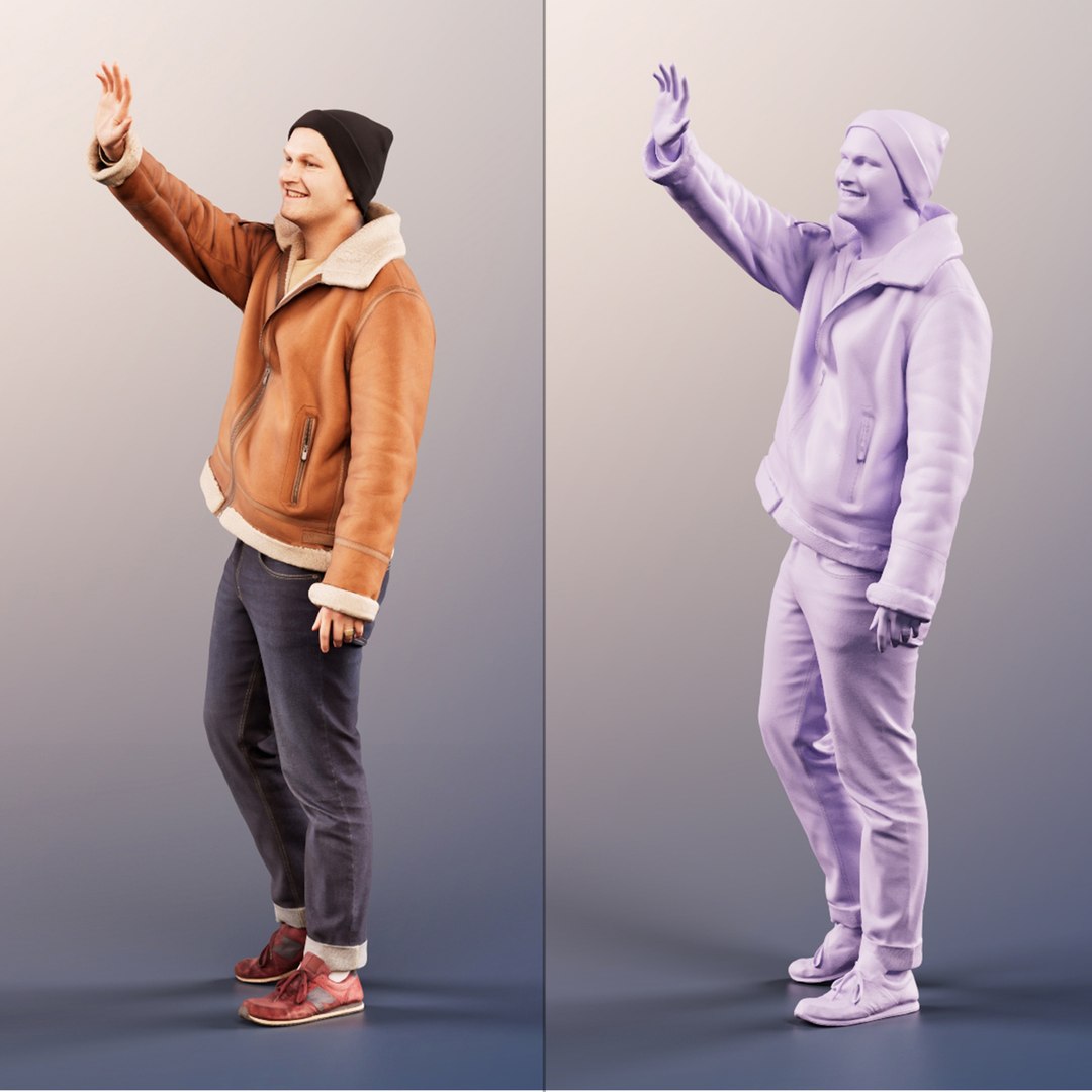 Man Waving 3D Model - TurboSquid 1705706