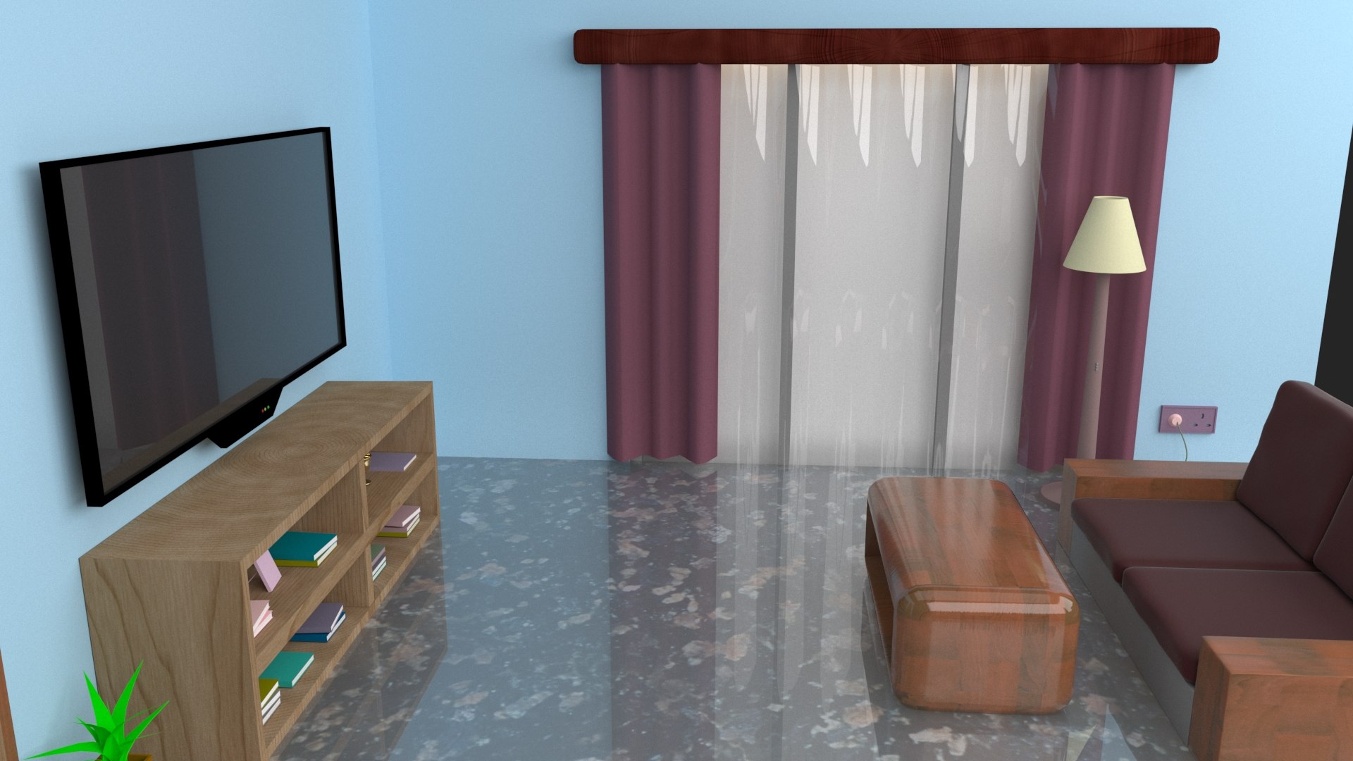 3D Isometric room low poly - TurboSquid 1850842