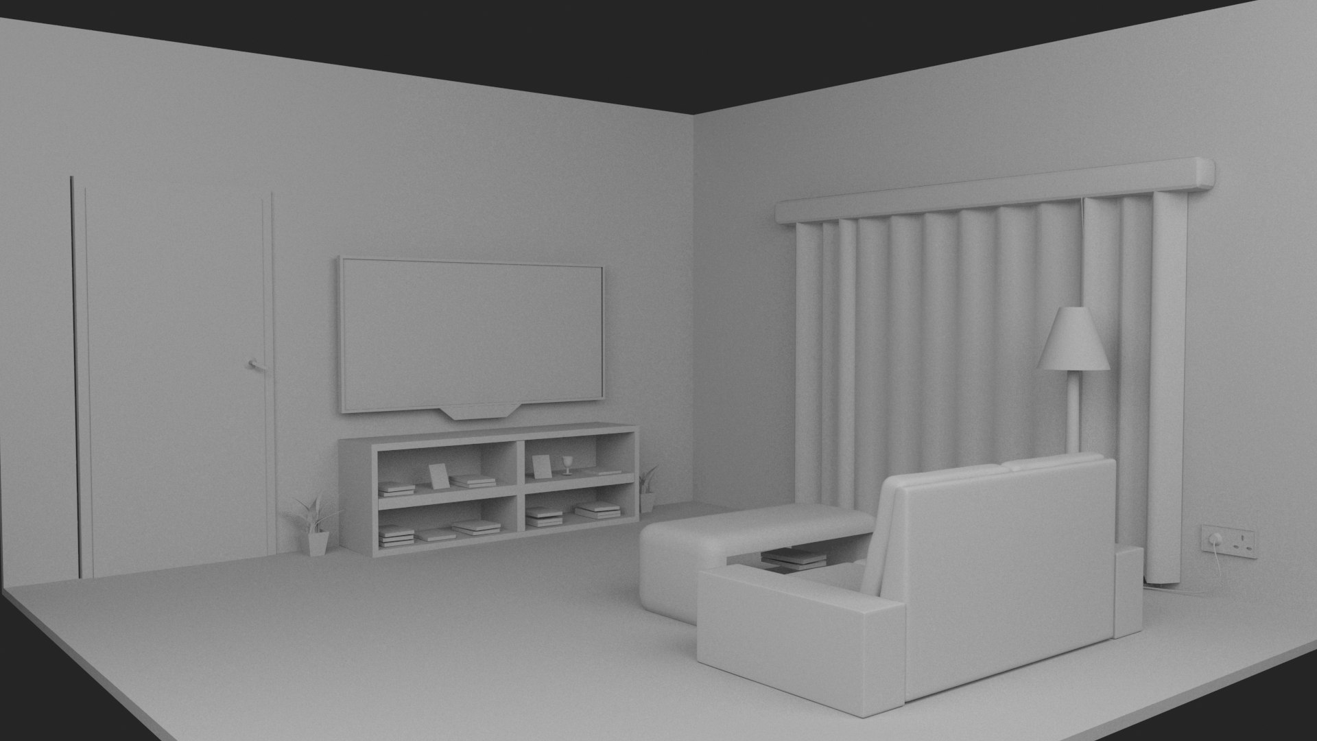 3D Isometric room low poly - TurboSquid 1850842